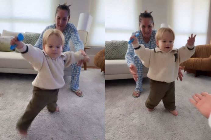 Virginia registra José Leonardo dando os primeiros passos e encanta a web - 180graus - O Maior ...