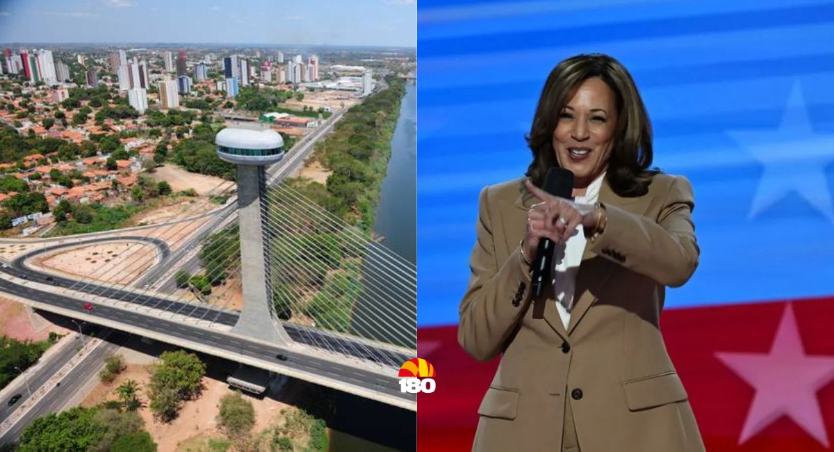 Motorista de Teresina flagra carro com adesivo da campanha de Kamala ...