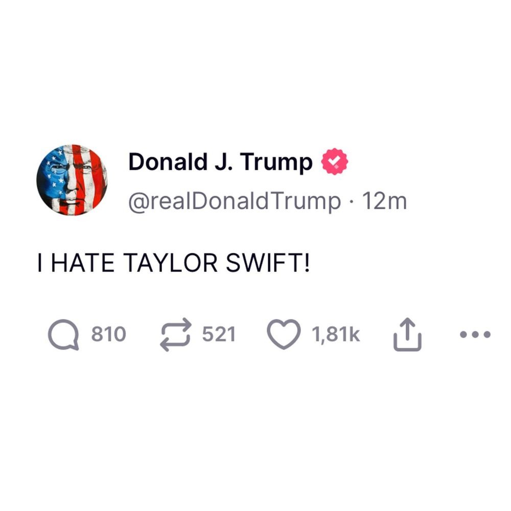 Donald Trump detona Taylor Swift em post polêmico: "Odeio" - 180graus ...