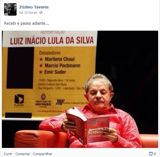 Lula aparece 'lendo' livro de Zózimo em que ele detona Governo W. Dias ...