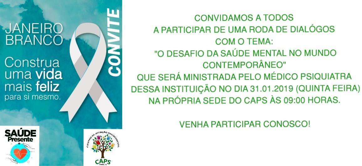 Centro De Atenção Psicossocial De União Convida População Para Roda De