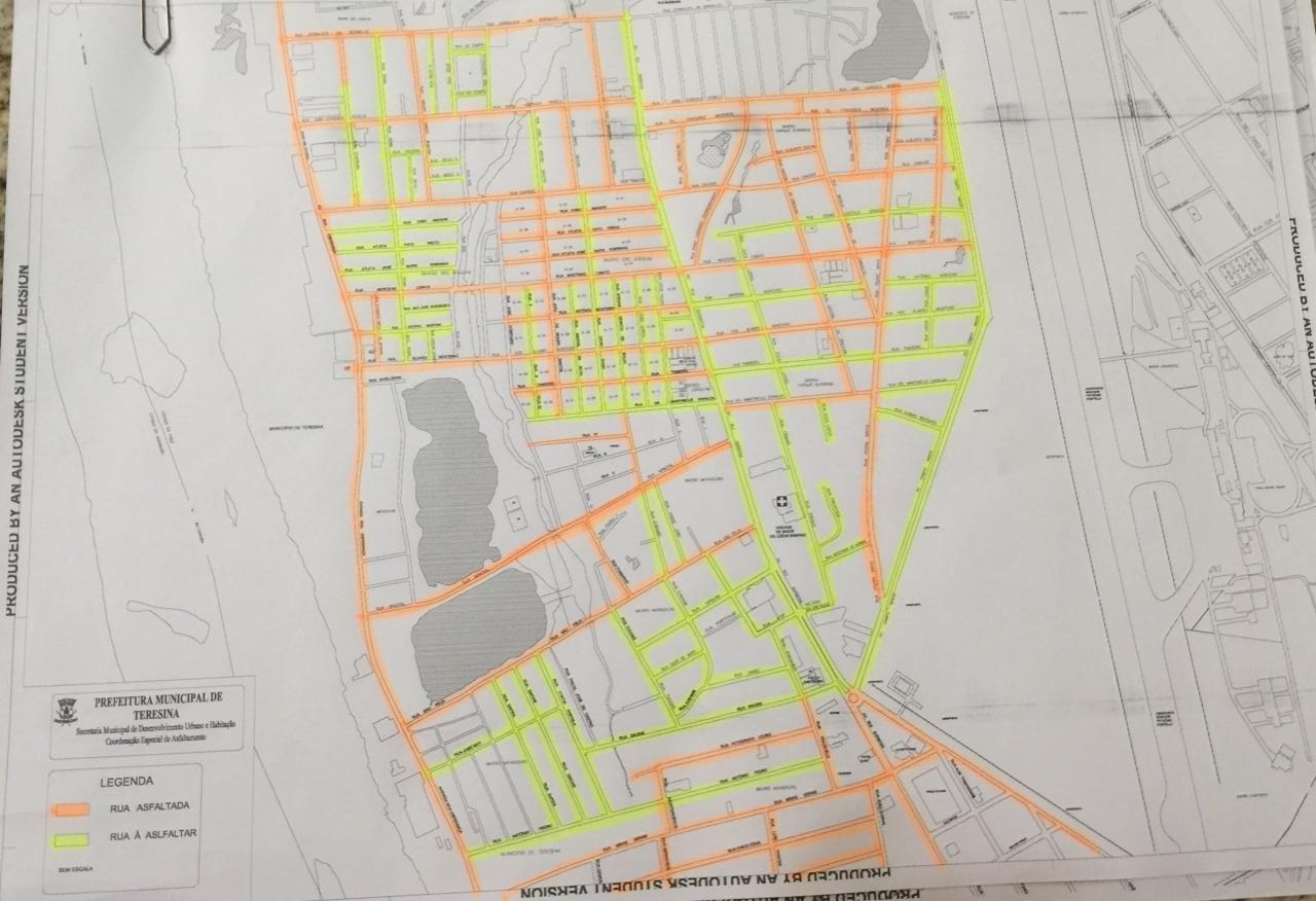 Prefeitura De Teresina Divulga Mapas Com Ruas E Avenidas Que Receberão