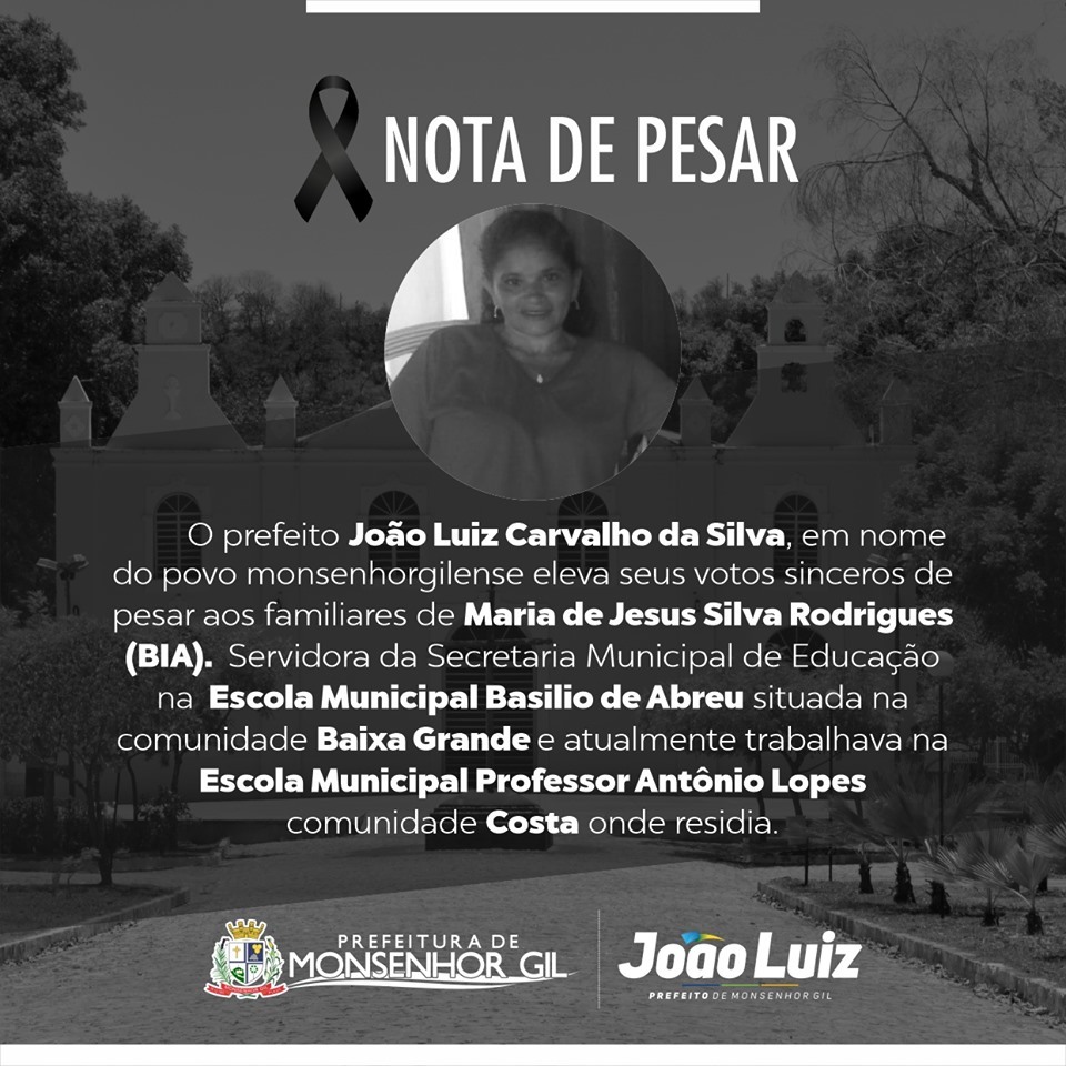 Prefeito Emite Nota De Pesar Pela Morte Da Secretária Municipal De
