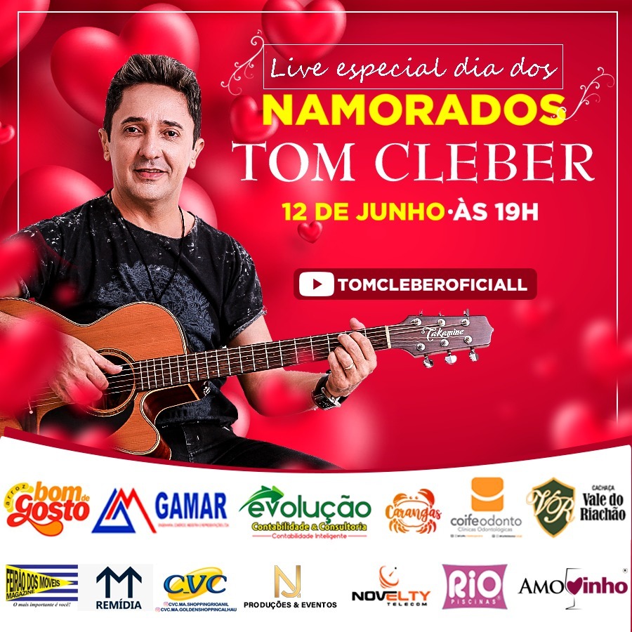 Assista Agora Live ao Vivo Especial do Dia dos Namorados com o Cantor ...
