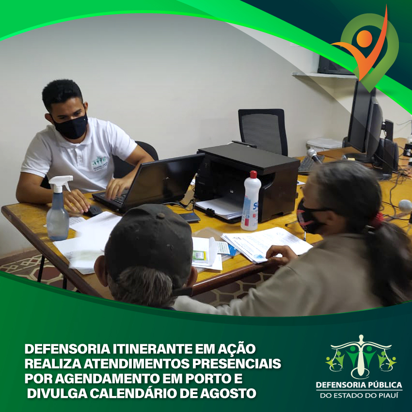 Defensoria Itinerante Em Ação Realiza Atendimentos Presenciais Por