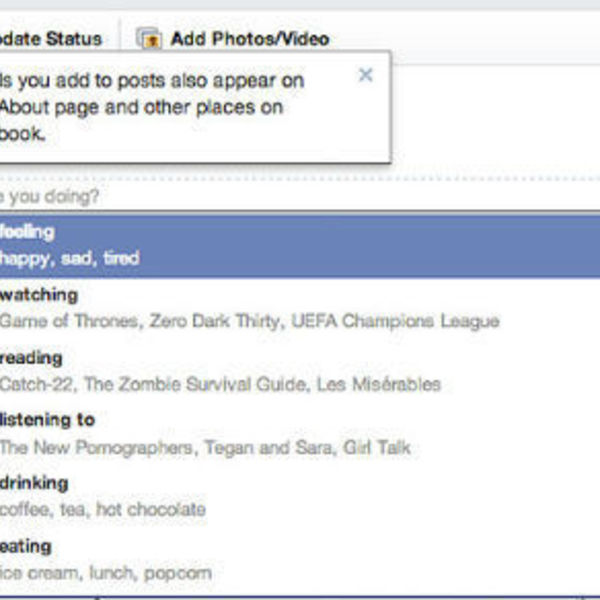 Facebook adiciona novos emotions na atualização de status