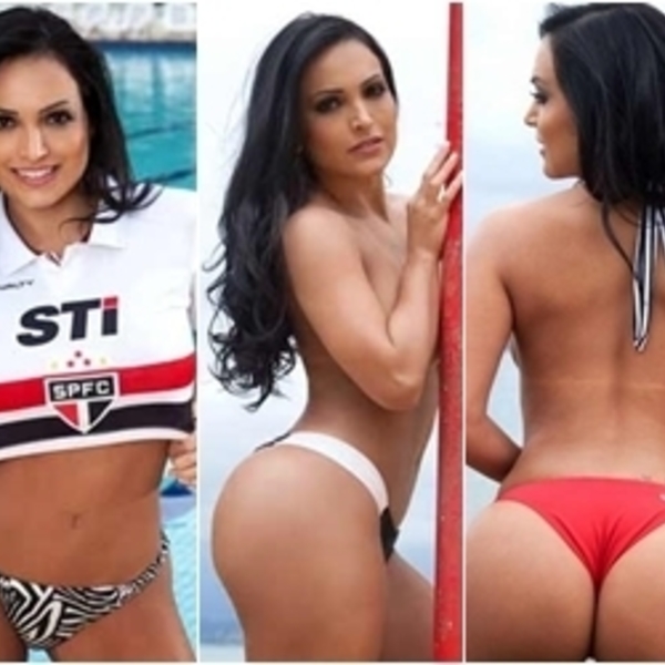 Cris Andrade, do São Paulo, levou título de 'Musa do Brasileirão 2013'