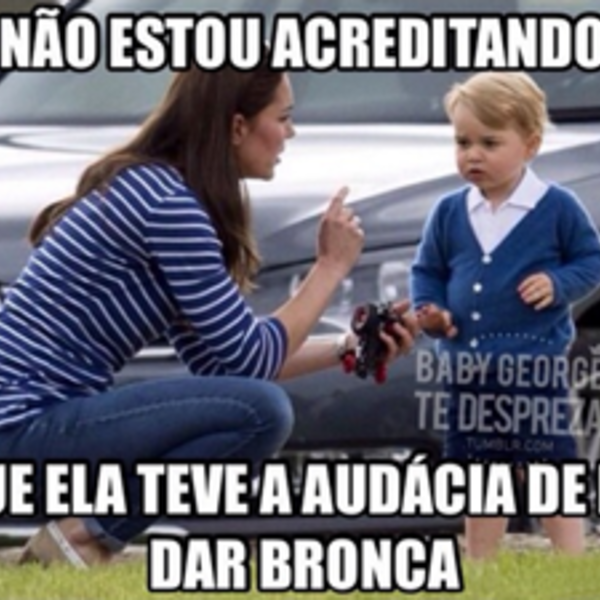 Bronca de Kate Middleton em príncipe George vira meme nas redes sociais